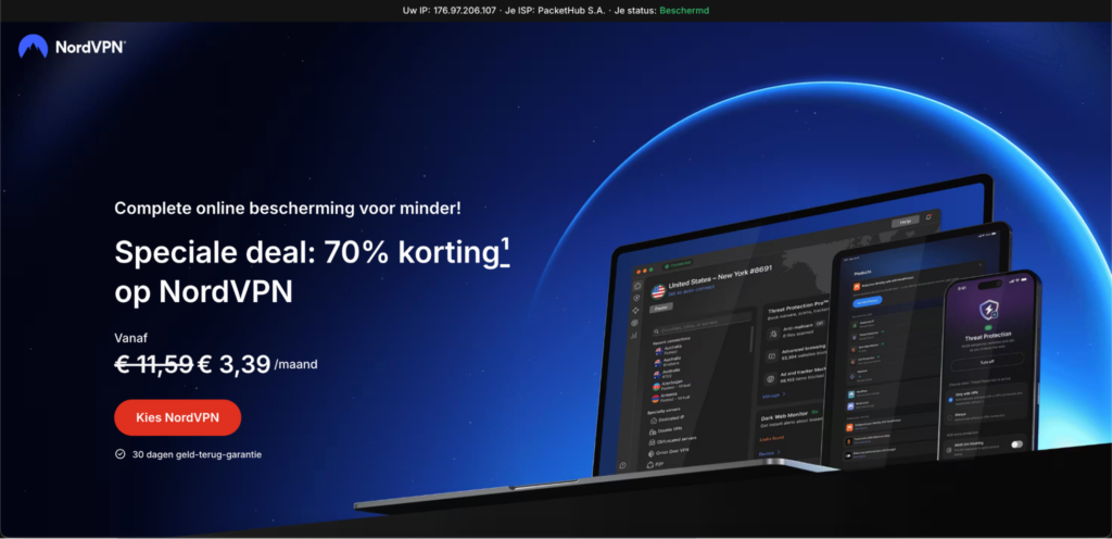 NordVPN kortingscode & aanbieding – 73% korting februari 2026