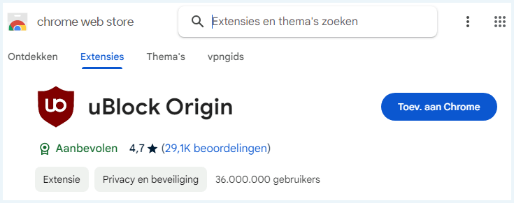 uBlock Origin review: is dit de beste adblocker? - VPNGids.nl